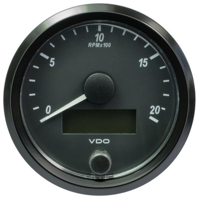 VDO SingleViu™ - Contagiri 2000 Giri Nero Ø80mm | L'altraranda