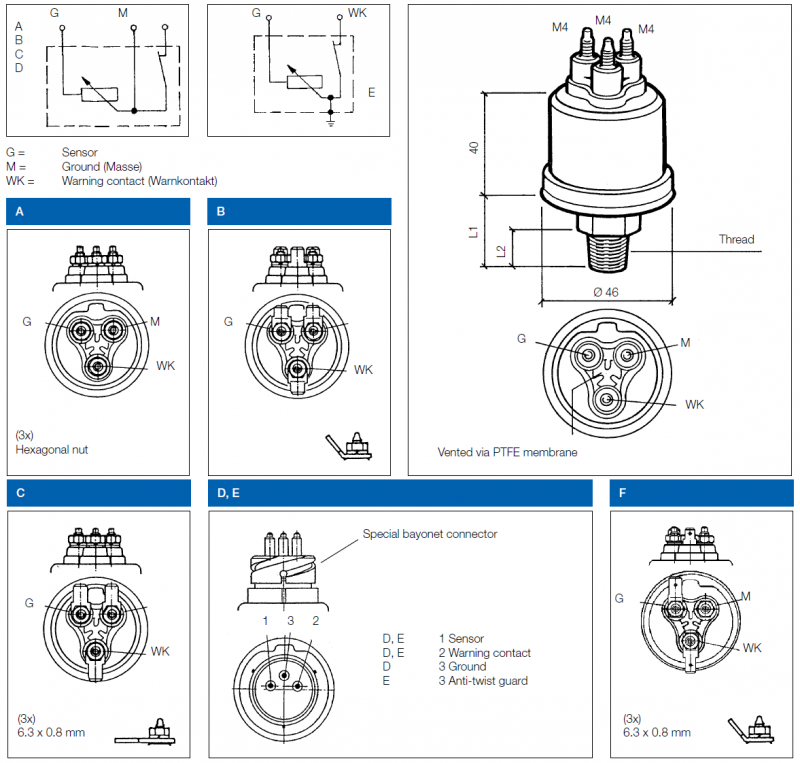 VDO Catalogo Sensori di pressione | L'altraranda