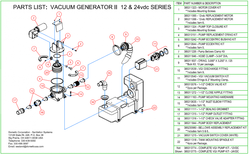SeaLand® Dometic® - Vacuum Generator 2 VG12 & VG24 | L'altraranda